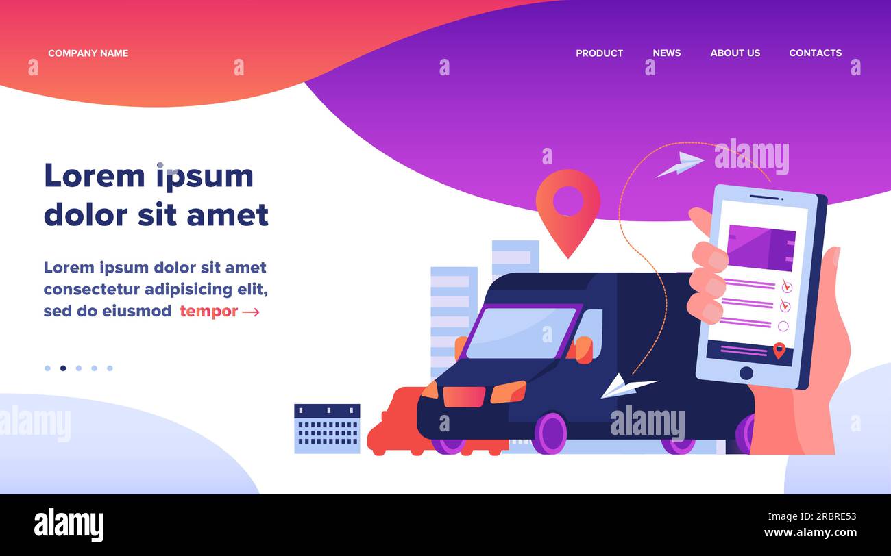 Customer Using Mobile App For Tracking Order Delivery Stock Vector Image And Art Alamy