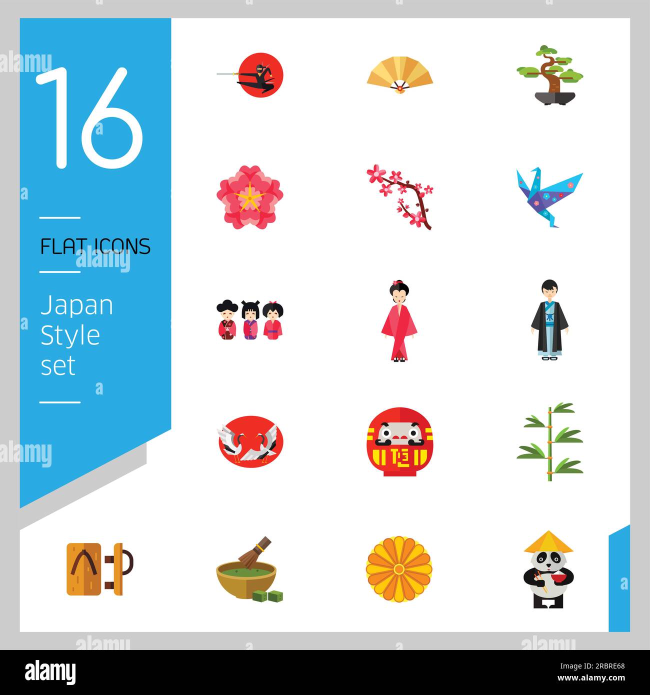Japan Style Icon Set Stock Vector Image & Art - Alamy