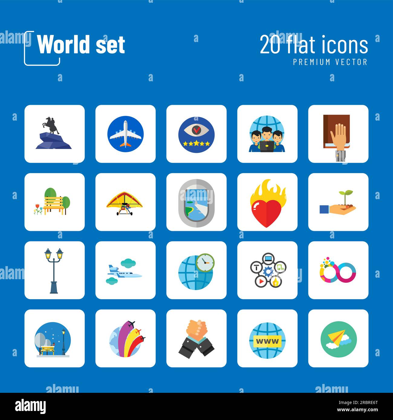 World Icon Set Stock Vector Image & Art - Alamy