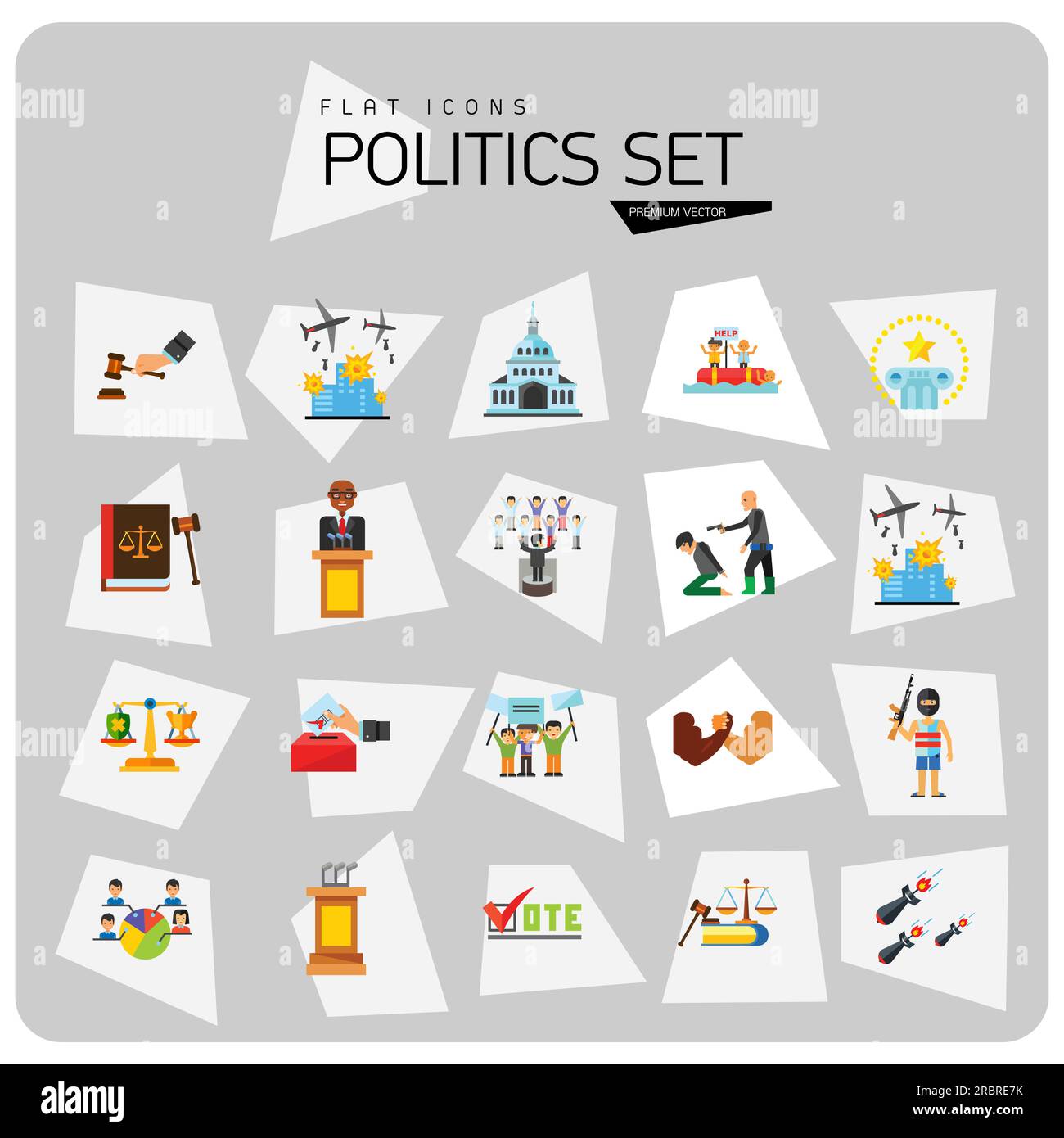 Politics Icon Set Stock Vector Image And Art Alamy