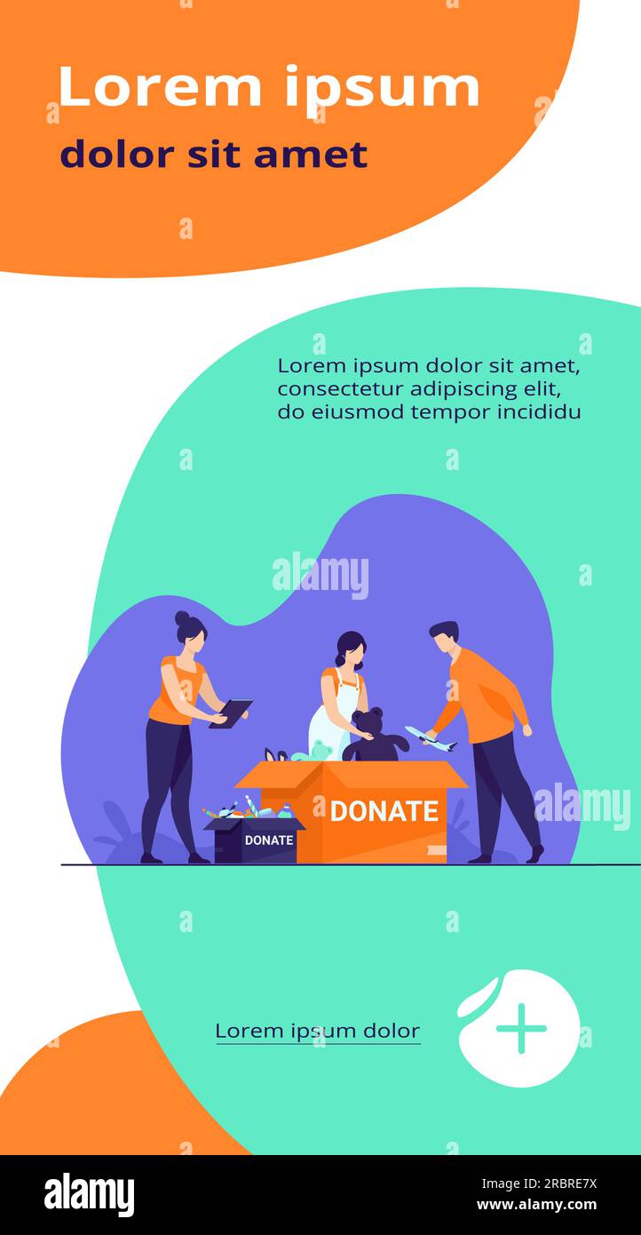 Clothes donation cardboard box Stock Vector Images - Alamy