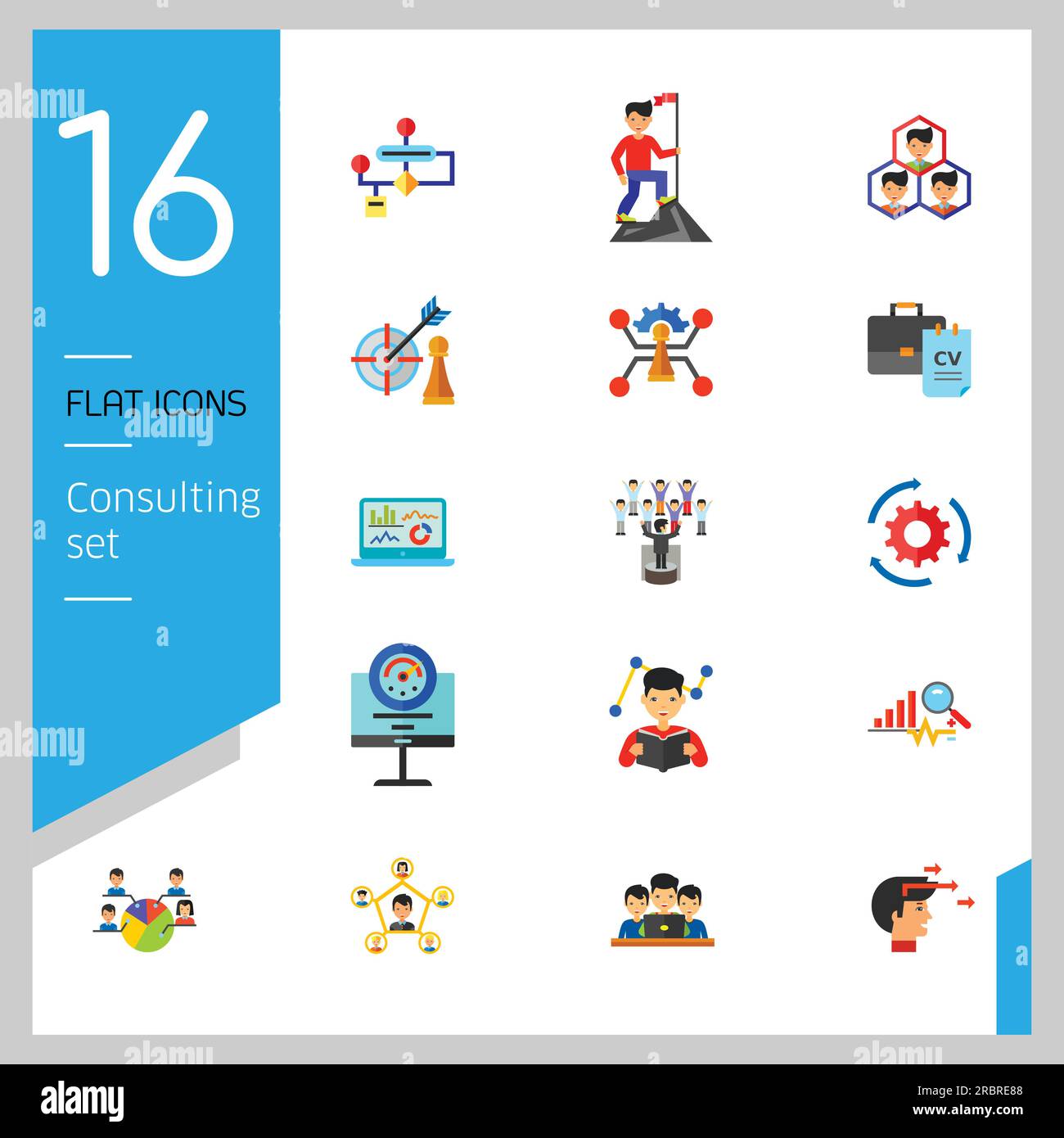 Consulting Icon Set Stock Vector Image & Art - Alamy