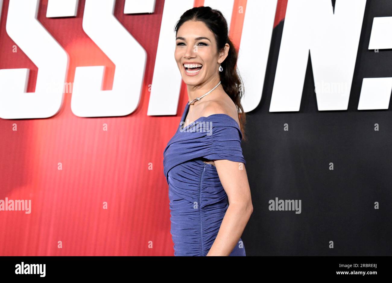 Mariela Garriga attends the premiere of "Mission: Impossible - Dead ...