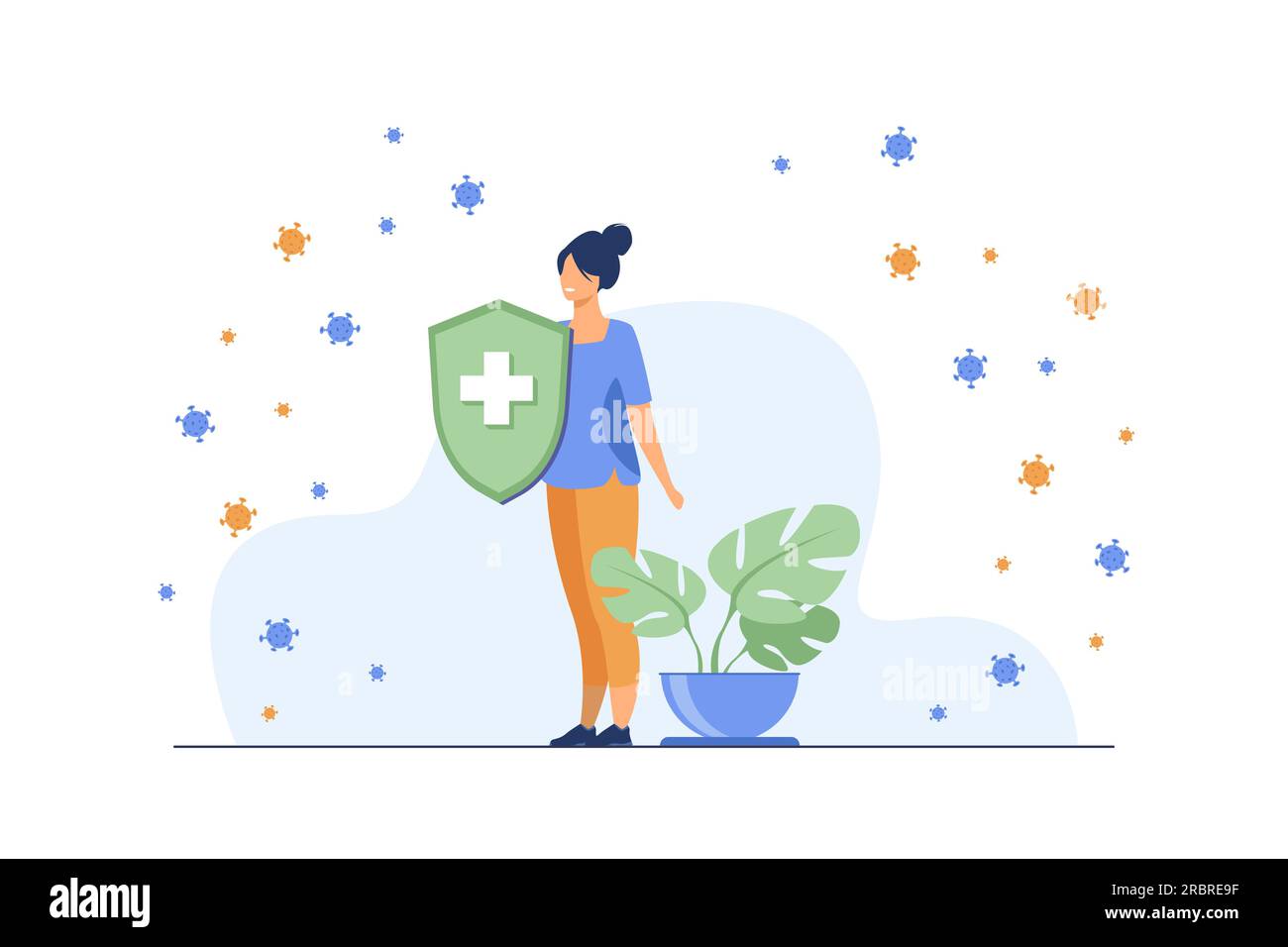 Sanitary shield Stock Vector Images - Alamy