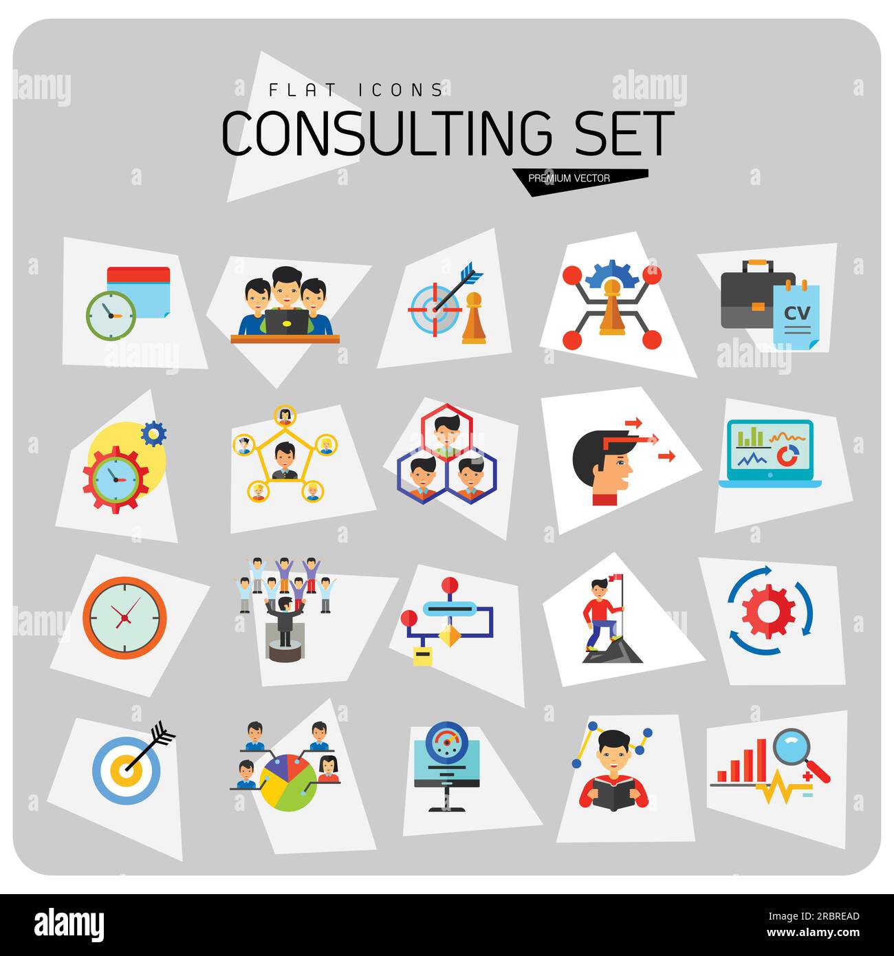 Consulting Icon Set Stock Vector Image & Art - Alamy