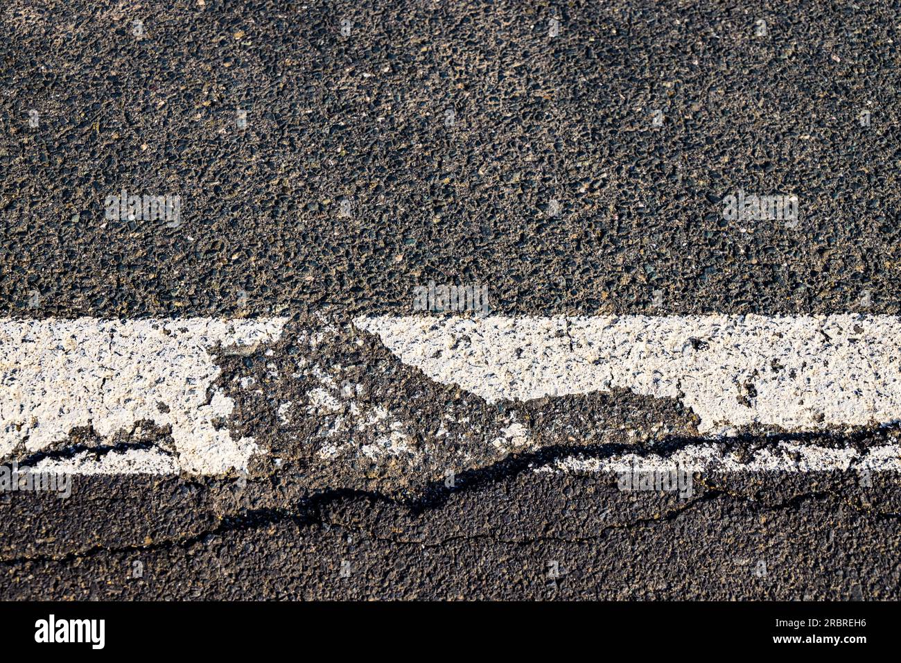 Detail of a road marking in germany Stock Photo - Alamy