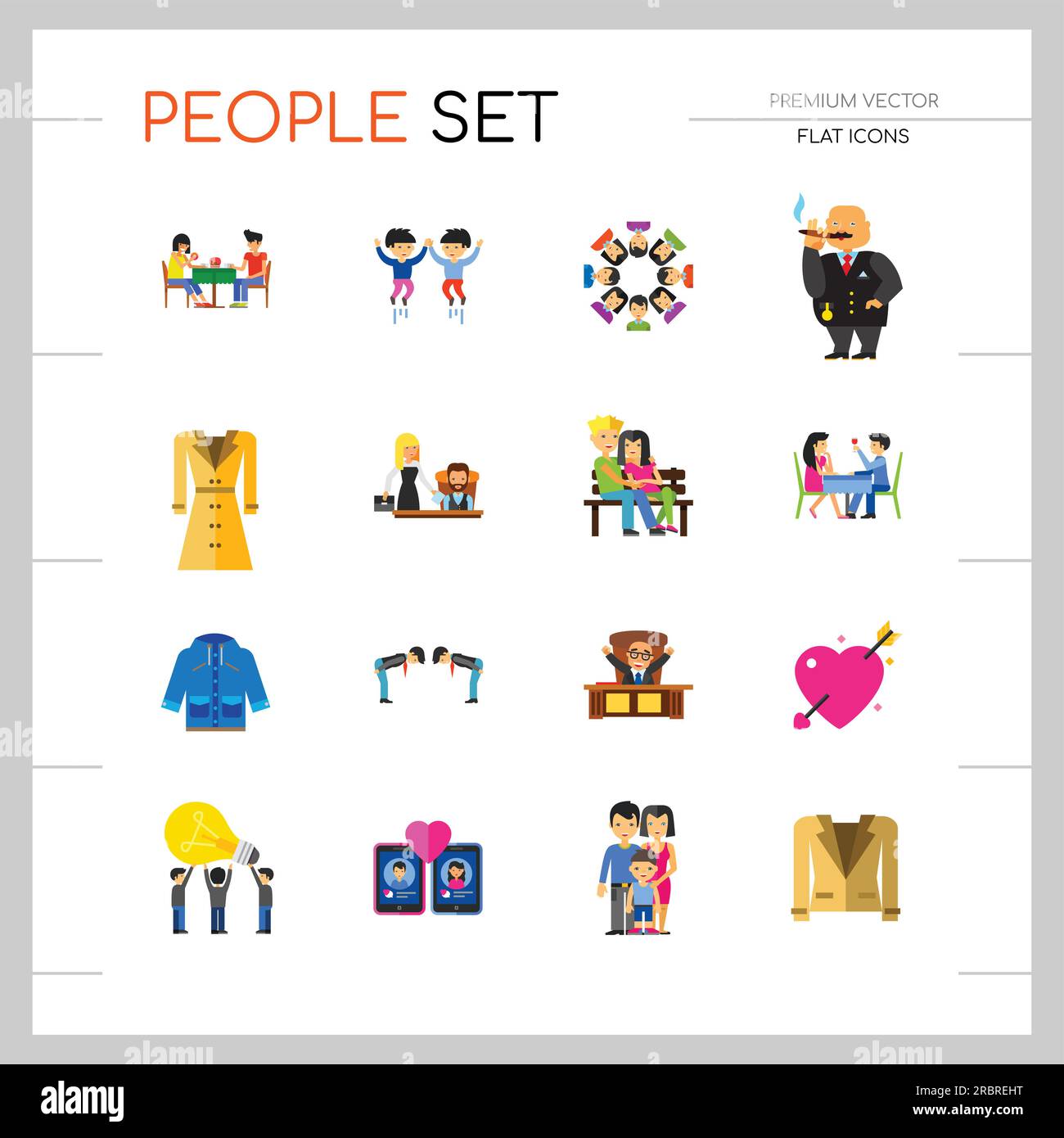 People Icon Set Stock Vector Image & Art - Alamy