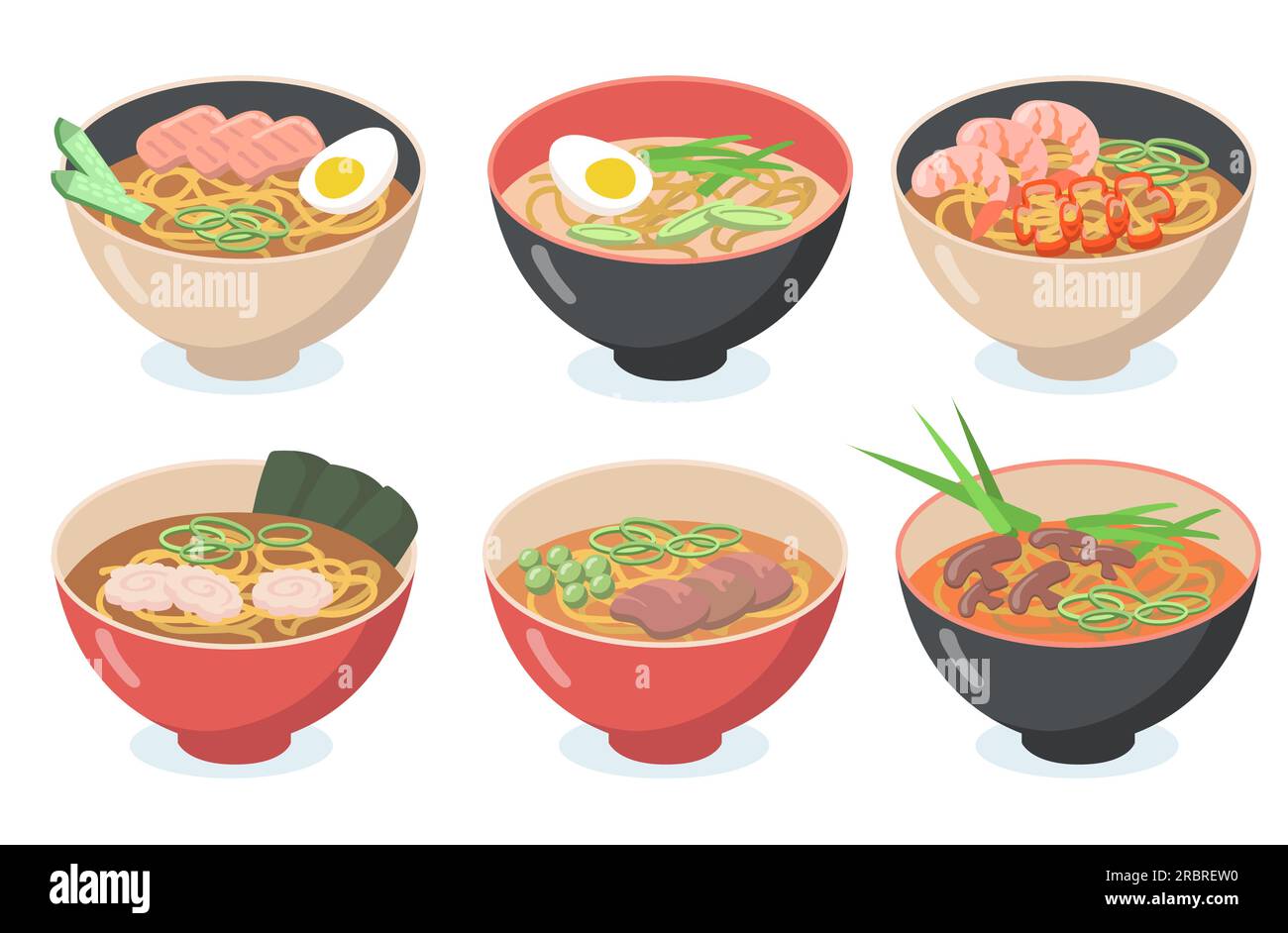 Soba noodles japanese food Stock Vector Images - Alamy