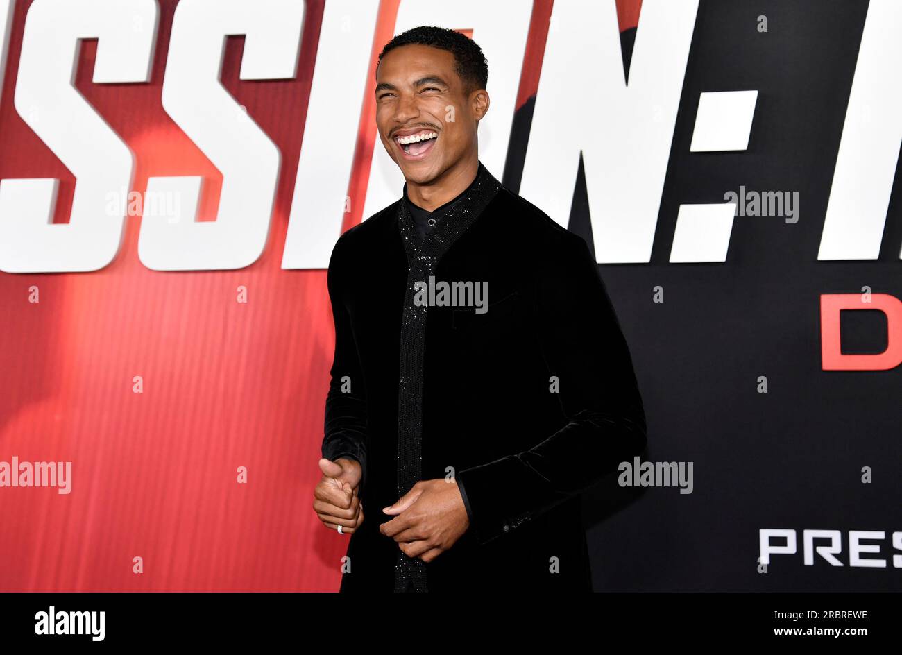 Greg Tarzan Davis attends the premiere of "Mission: Impossible - Dead ...