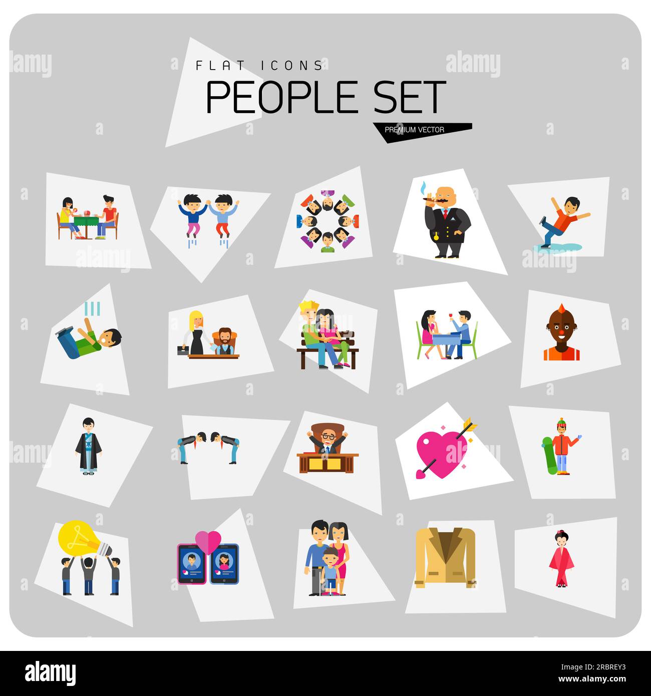 People Icon Set Stock Vector Image & Art - Alamy