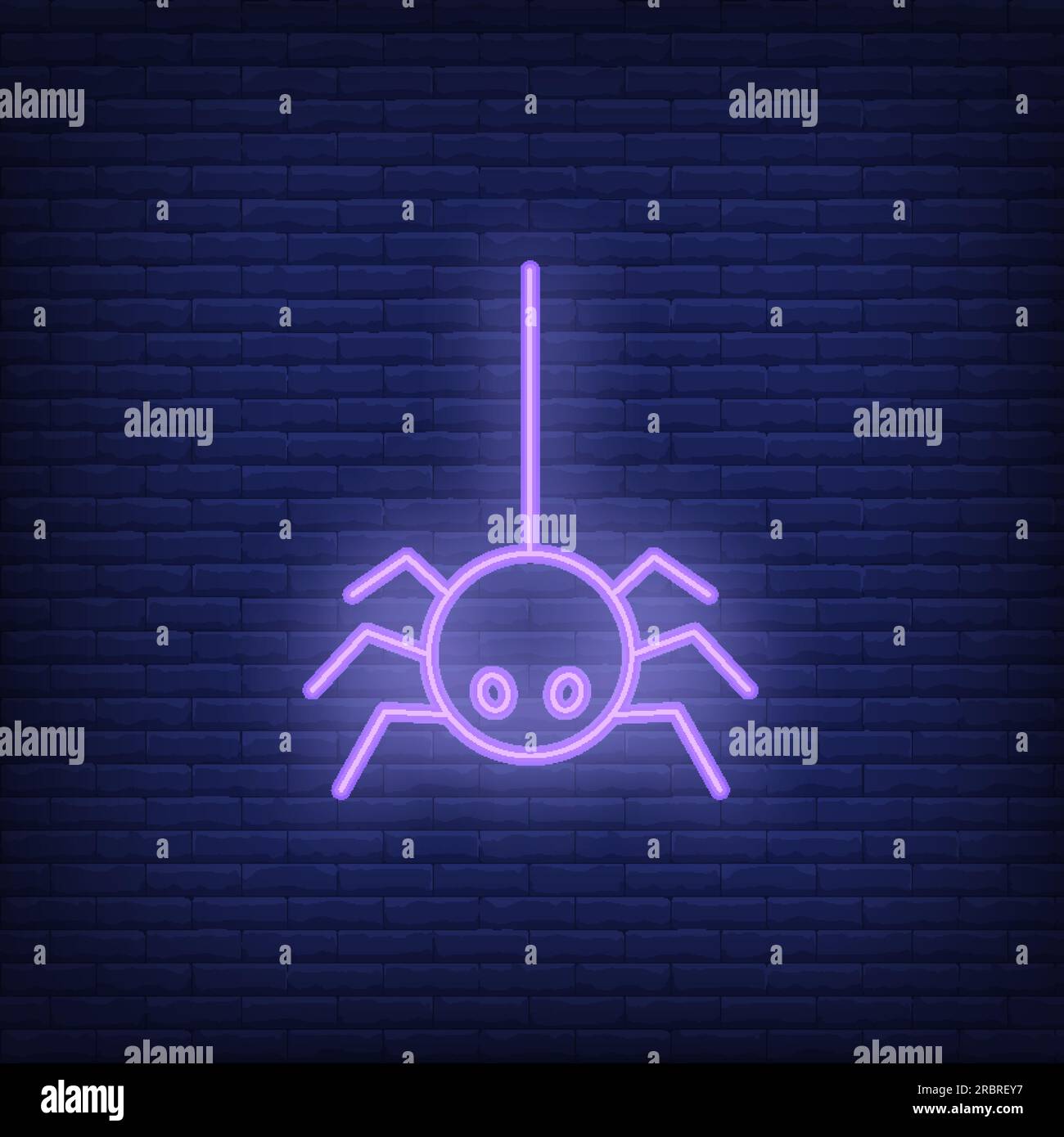 Spider neon sign Stock Vector Image & Art - Alamy