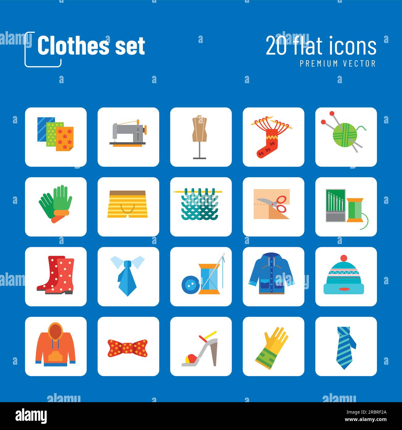 Clothes Icons Set Stock Vector Image & Art - Alamy