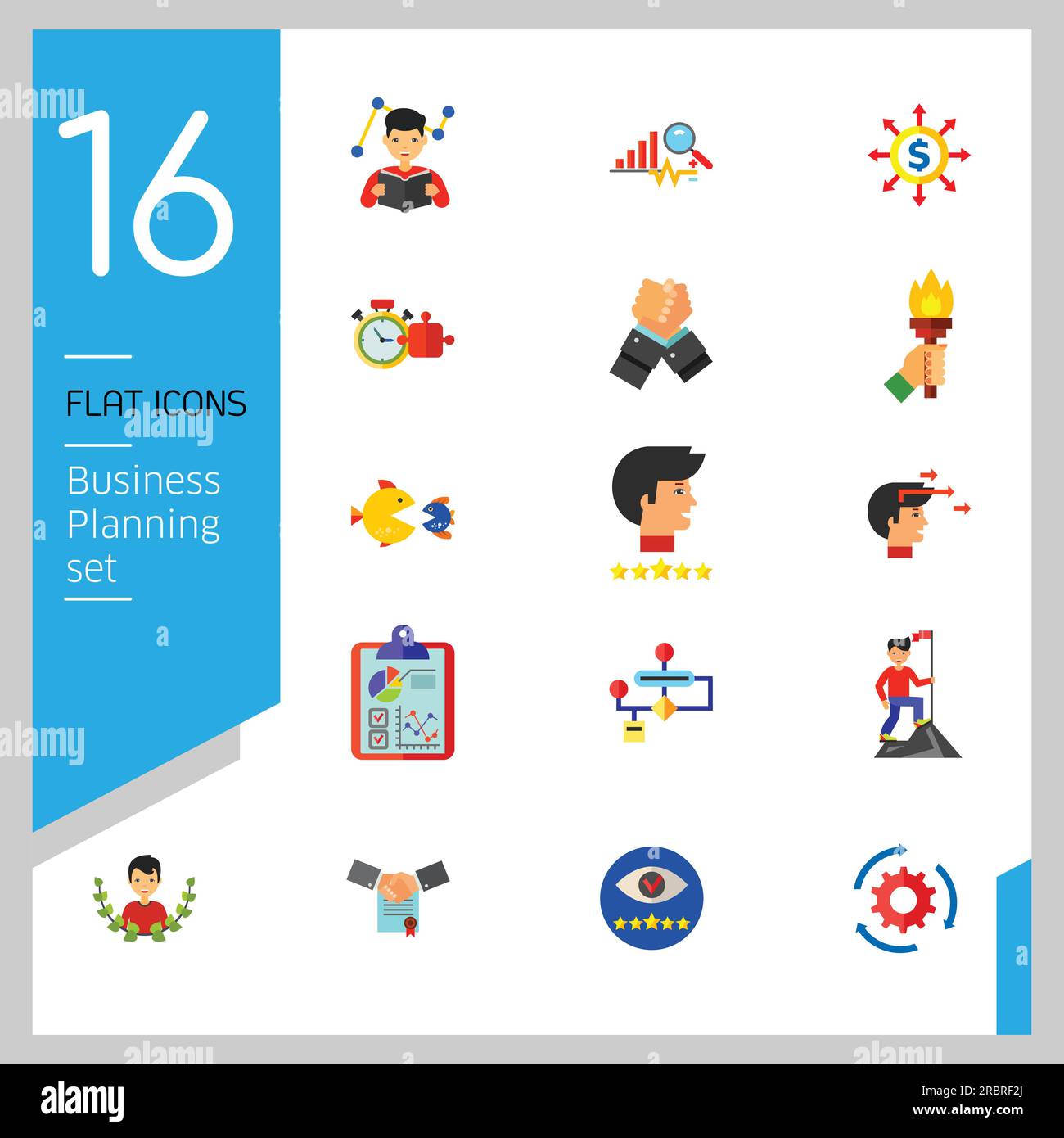 Business Planning Icon Set Stock Vector Image & Art - Alamy