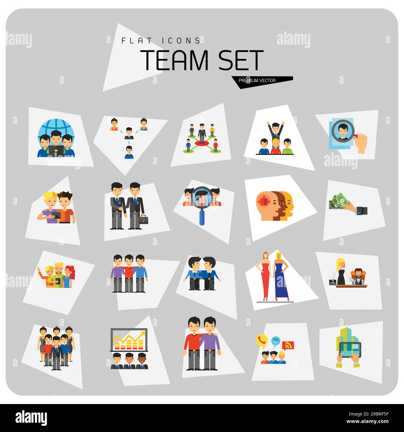 Team Icon Set Stock Vector Image & Art - Alamy