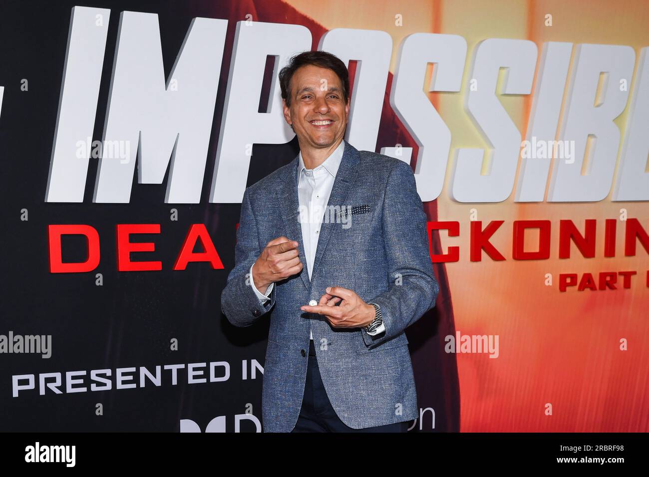 New York, USA. 10th July, 2023. Ralph Macchio walking on the red carpet ...