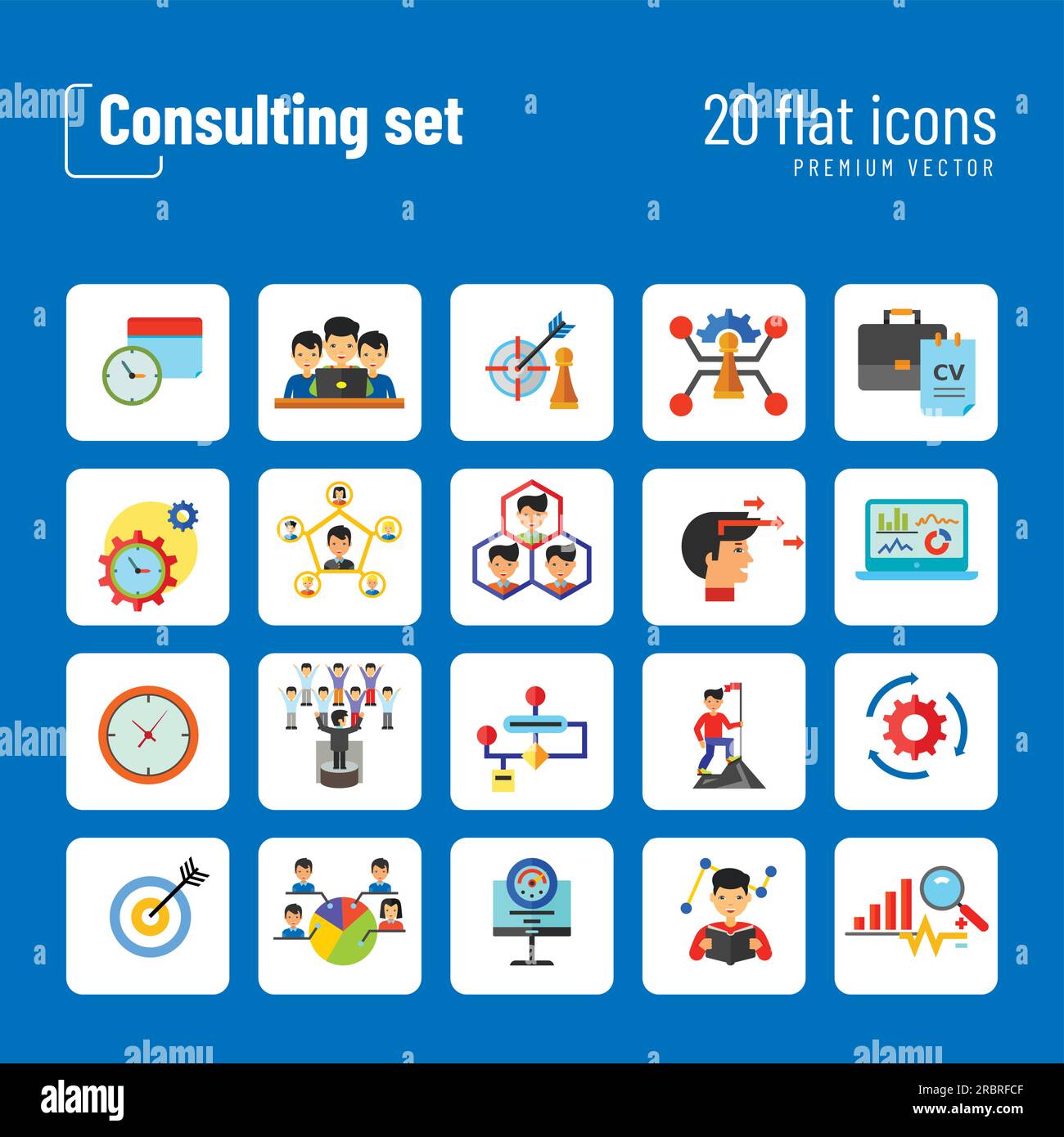 Consulting Icon Set Stock Vector Image & Art - Alamy