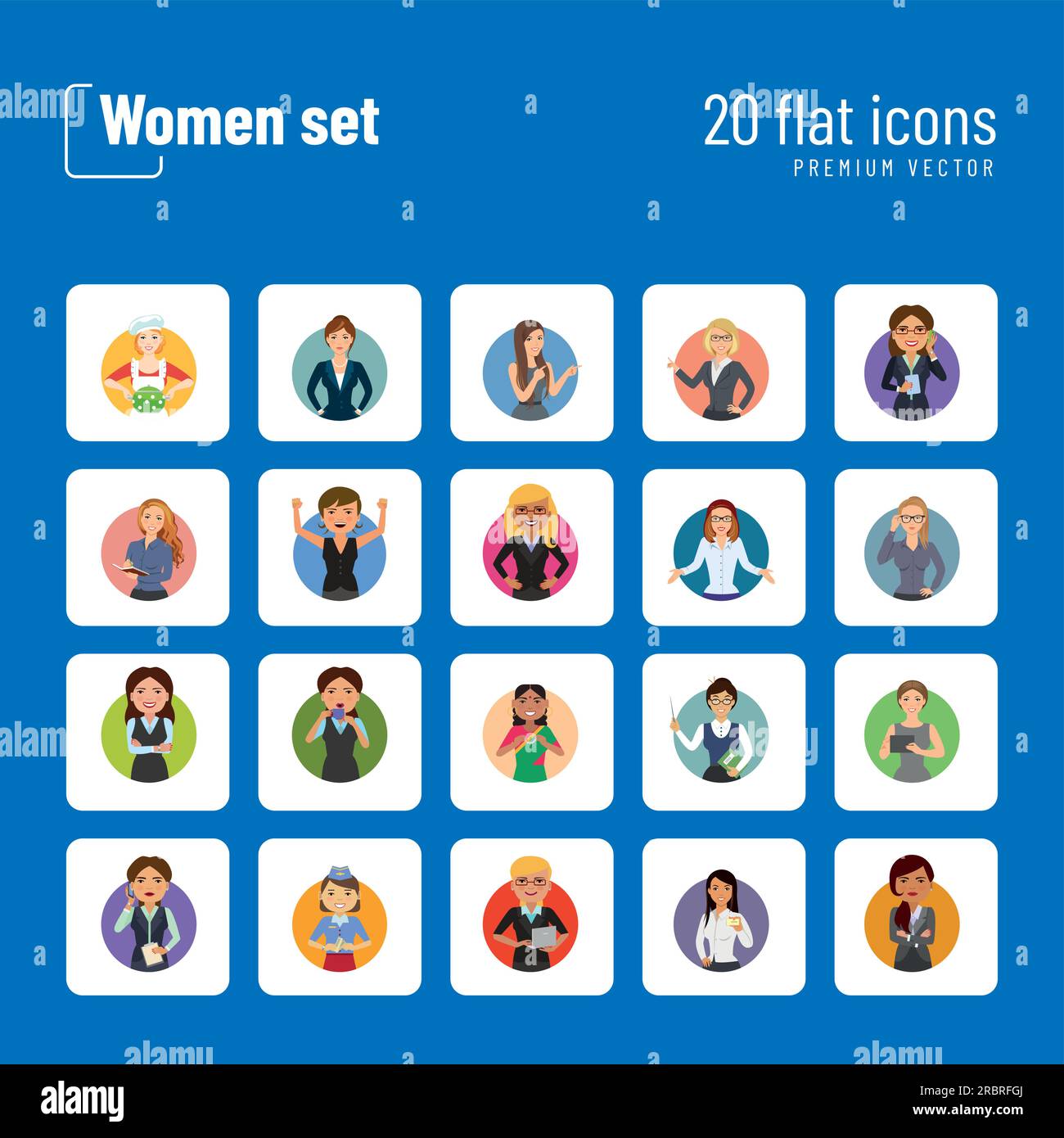 Middle aged asian women Stock Vector Images - Alamy