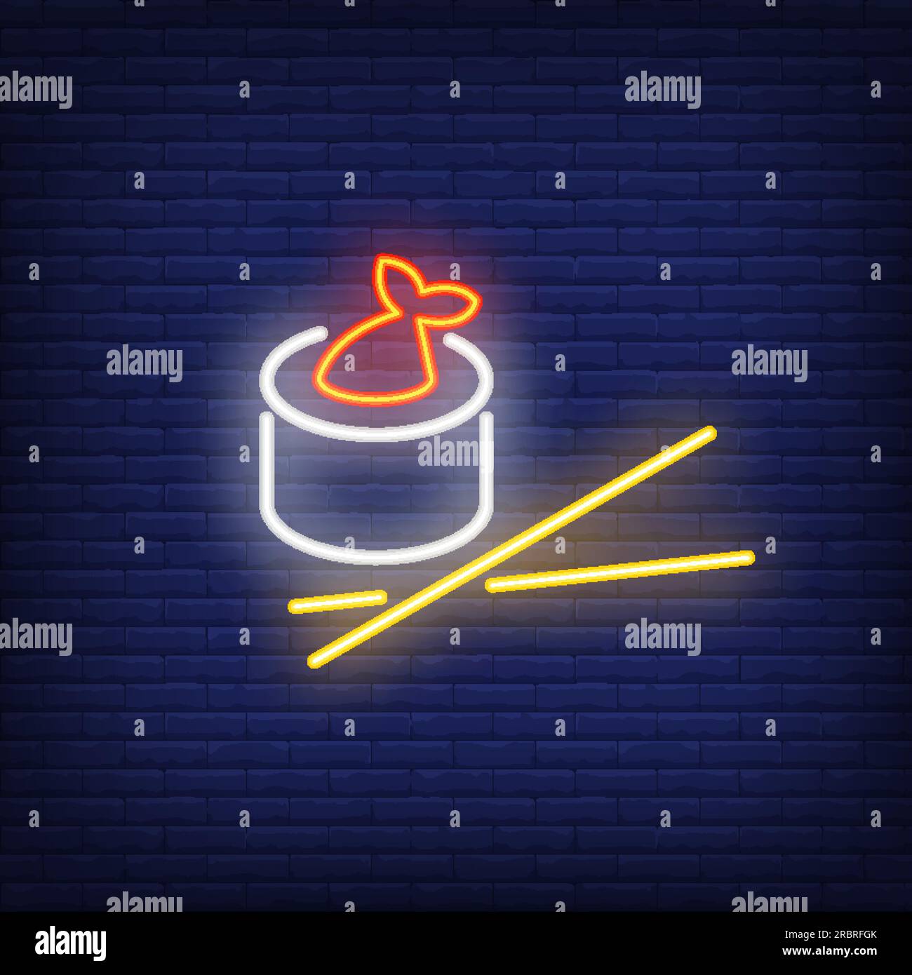 Colorful neon sign sushi hi-res stock photography and images - Alamy