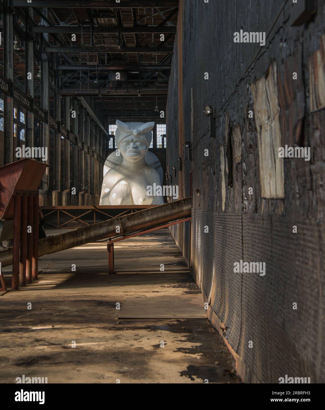 The centerpiece of “A Subtlety” is the enormous female sphinx, created ...