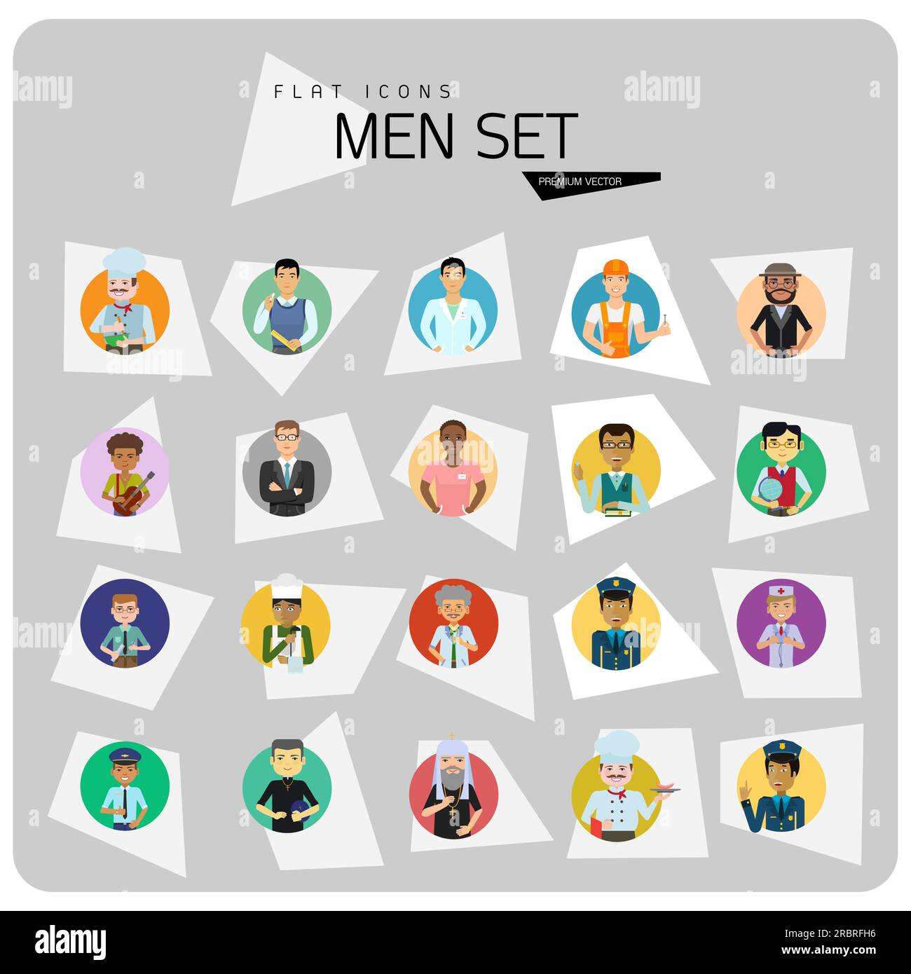 Men Icons Set Stock Vector Image & Art - Alamy