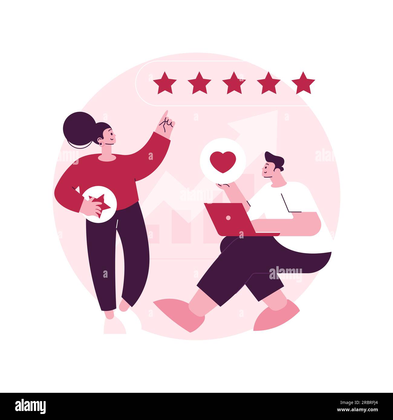 Rating abstract concept vector illustration. Rating scale, quality ...