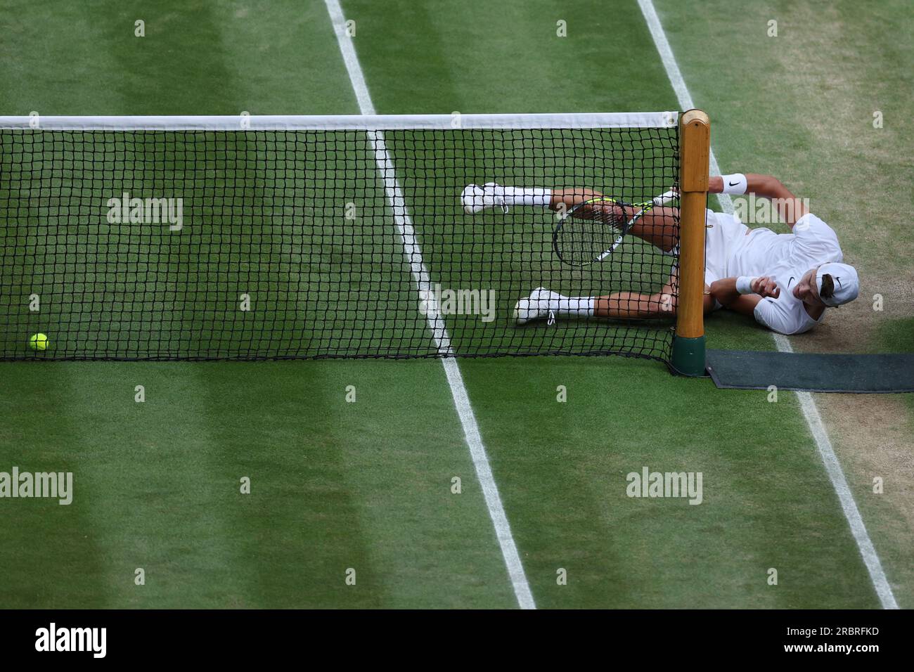 Wimbledon, UK. 10th July, 2023. Holger Rune during the 2023 Wimbledon ...