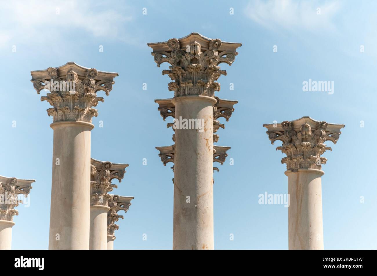 Historic US Capitol columns are displayed in Washington DC at the ...