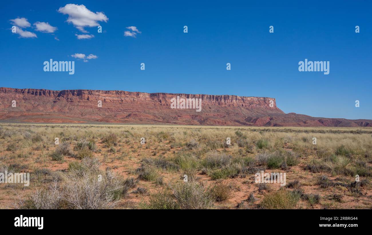 House Rock Valley and Vermilion Cliffs under a blue sky | Arizona, USA ...