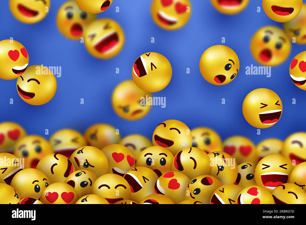 Smiley cartoon characters background Stock Vector Images - Alamy