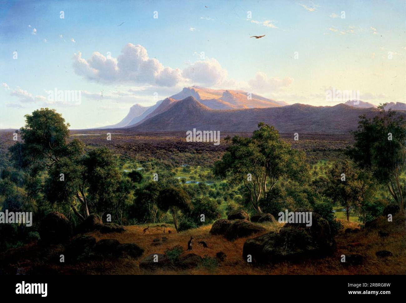 Mount William from Mount Dryden 1857 by Eugene von Guerard Stock Photo ...