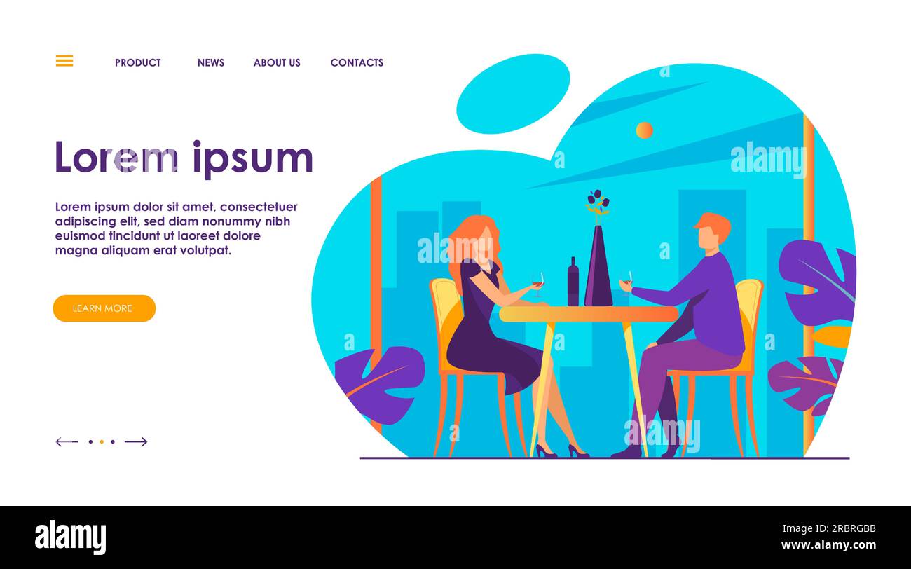 Dinner for two cartoon hi-res stock photography and images - Alamy