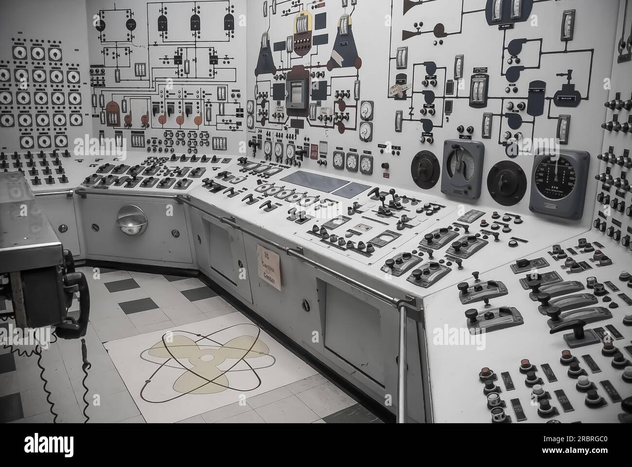 Inside the control room of the USNS Savannah, a nuclear powered ...