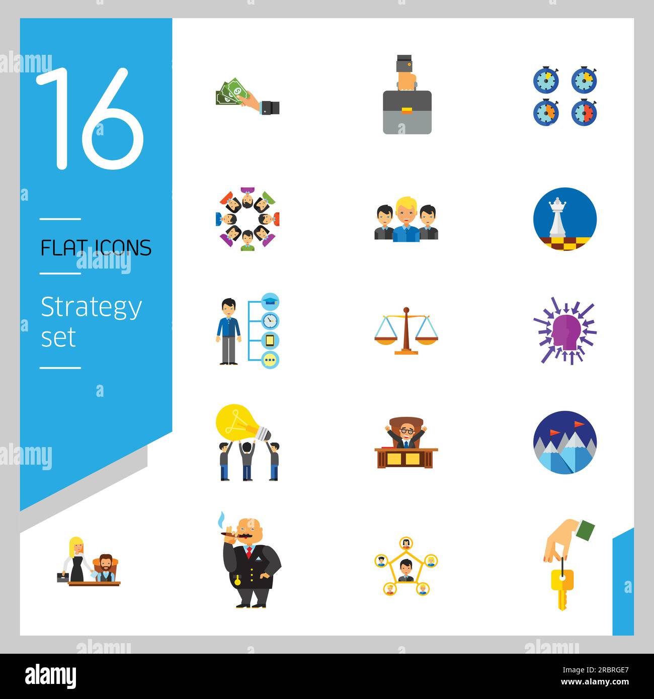 Strategy Icon Set Stock Vector Image & Art - Alamy