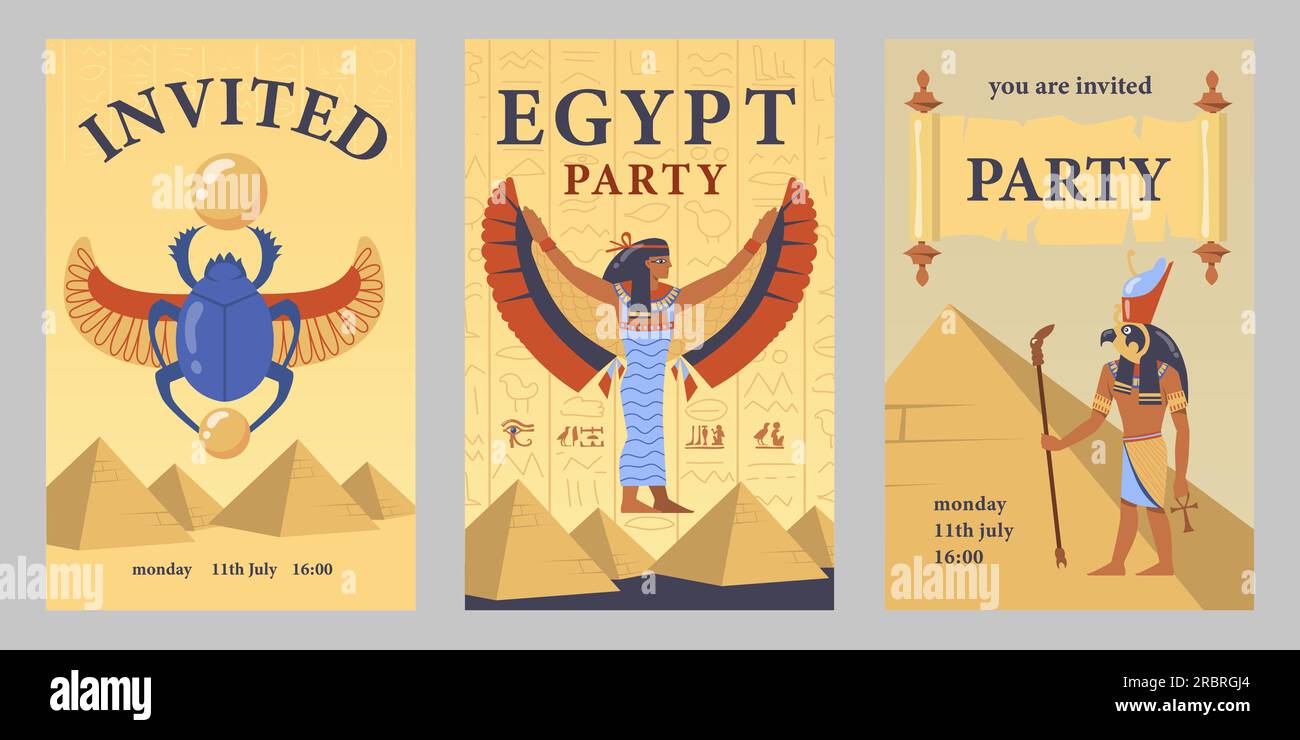 Egyptian party Stock Vector Images - Alamy