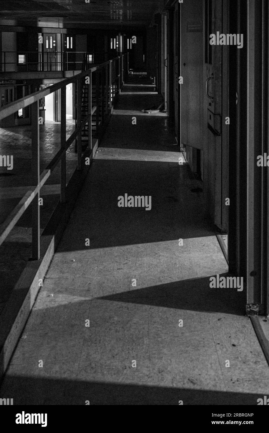 Black white prison cell Black and White Stock Photos & Images - Alamy