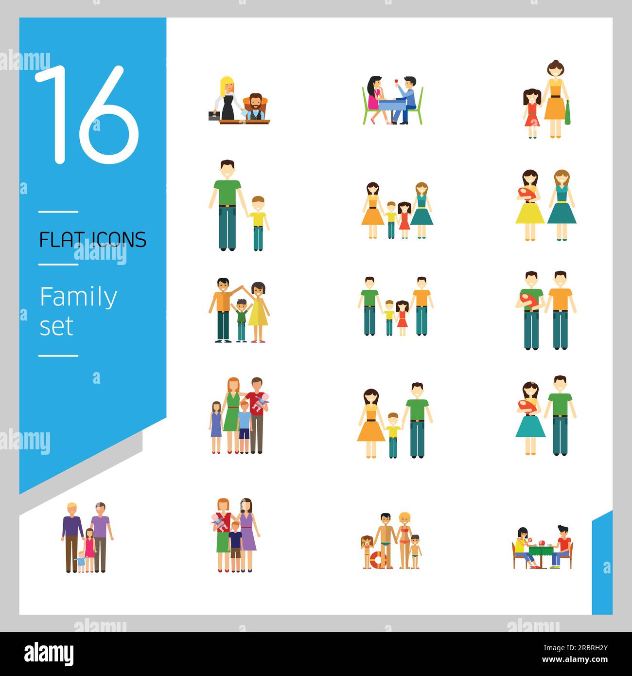 Daughter son wearing Stock Vector Images - Alamy