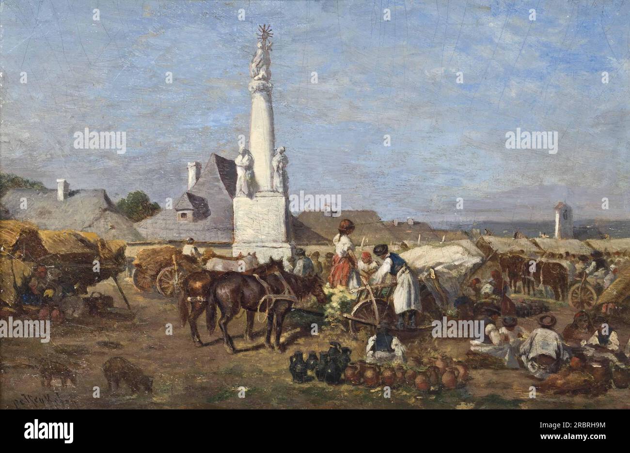 Market in 1850 hi-res stock photography and images - Alamy