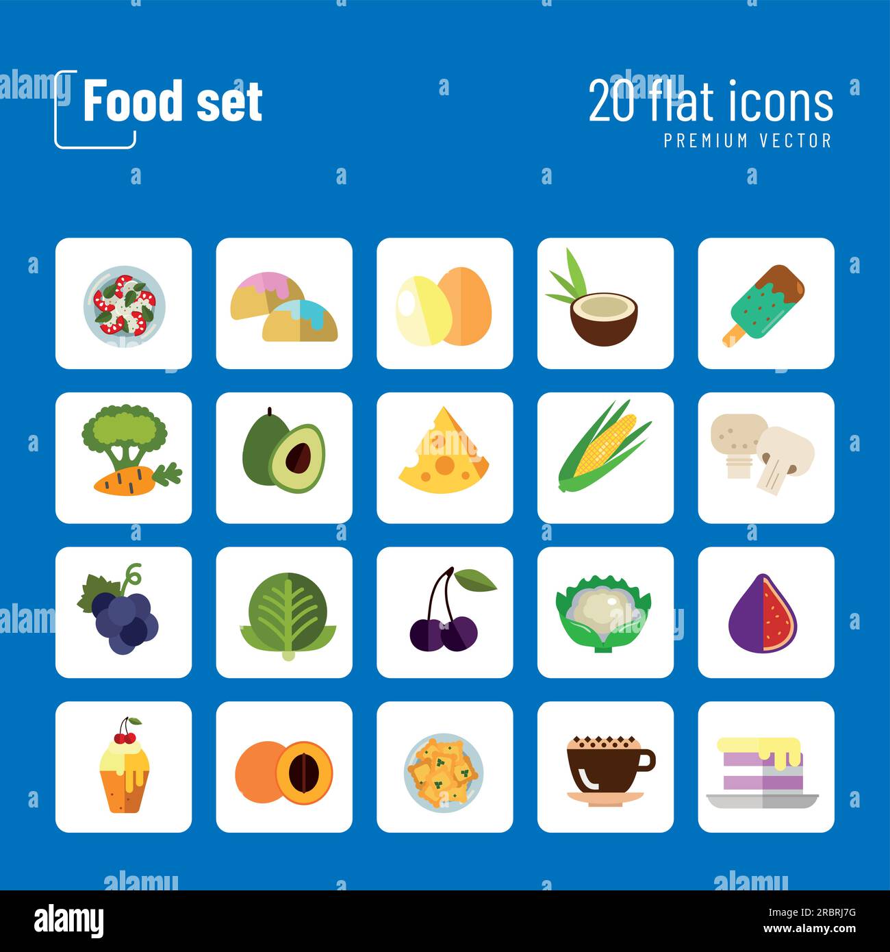 Food icons set Stock Vector Image & Art - Alamy