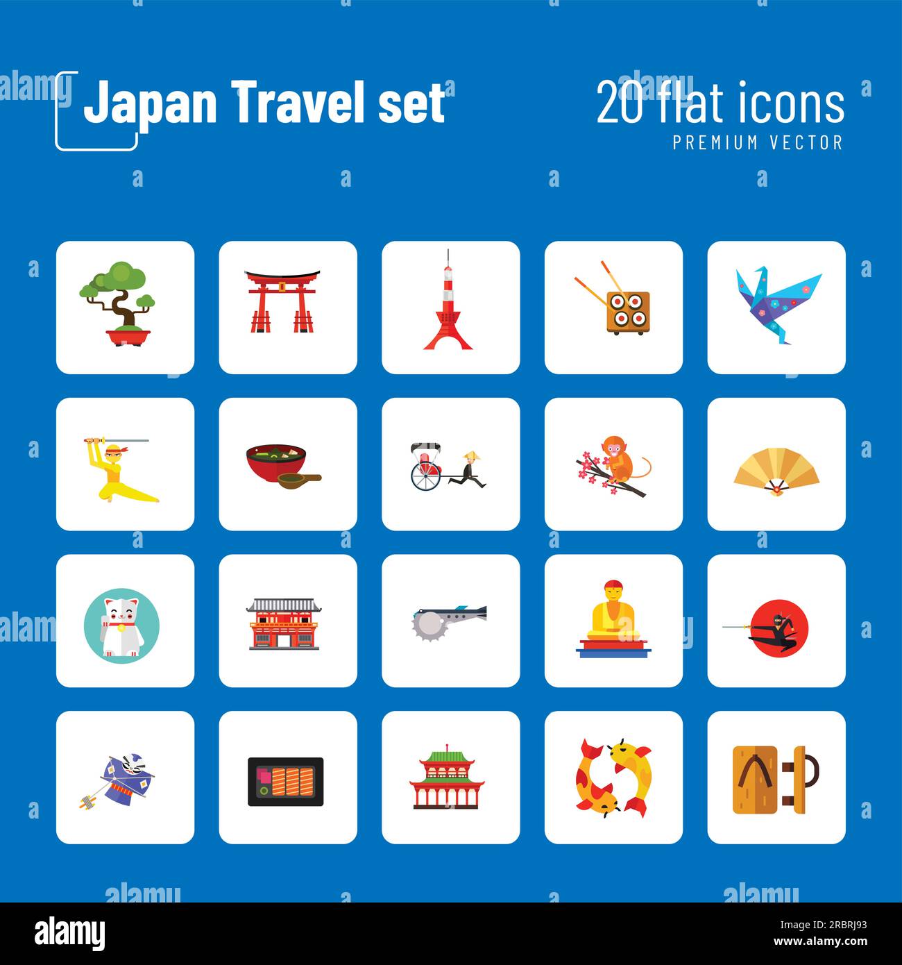 Japan Travel Icon Set Stock Vector Image & Art - Alamy