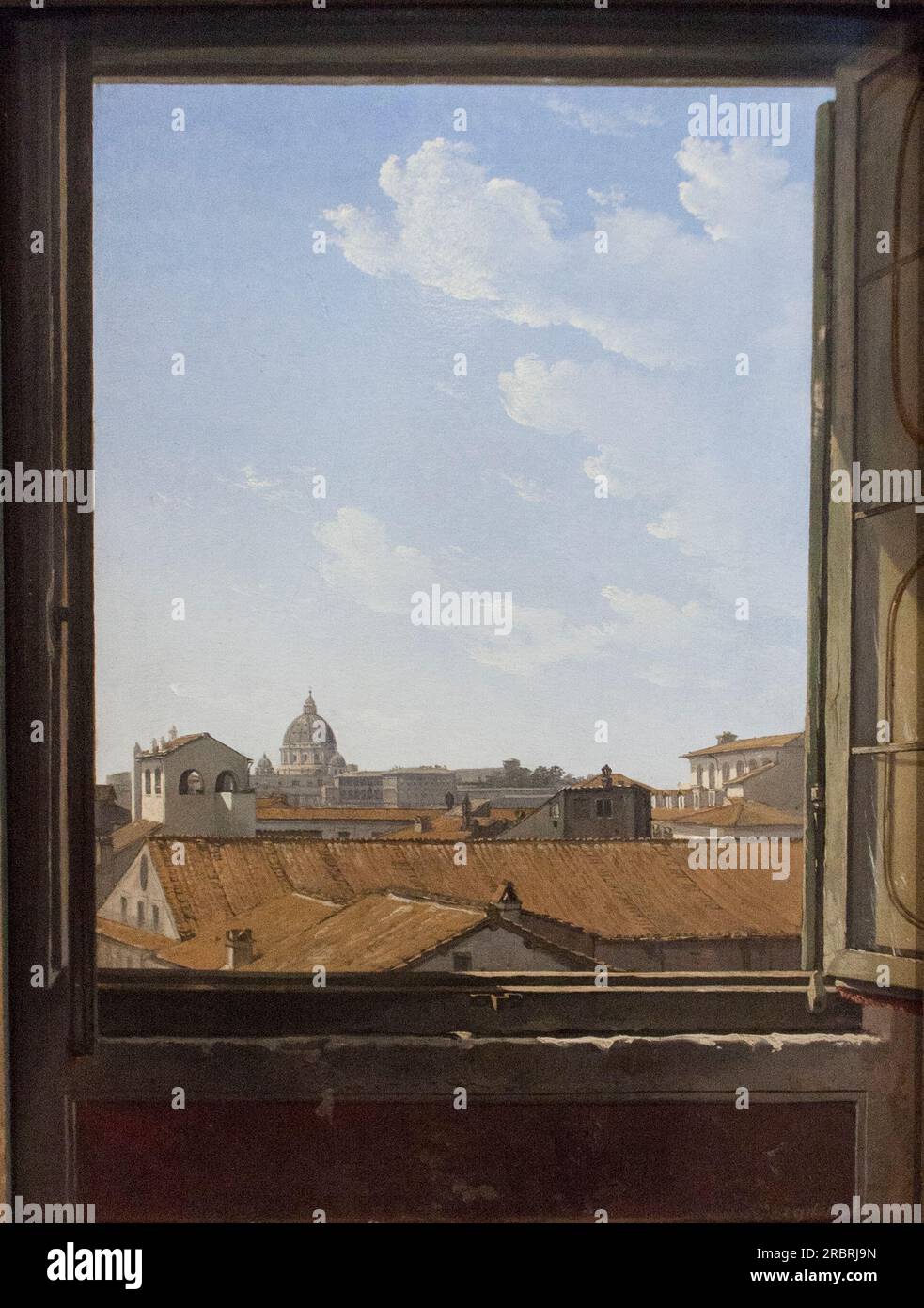 View of Rome from the window 1809 by Hendrik Voogd Stock Photo - Alamy