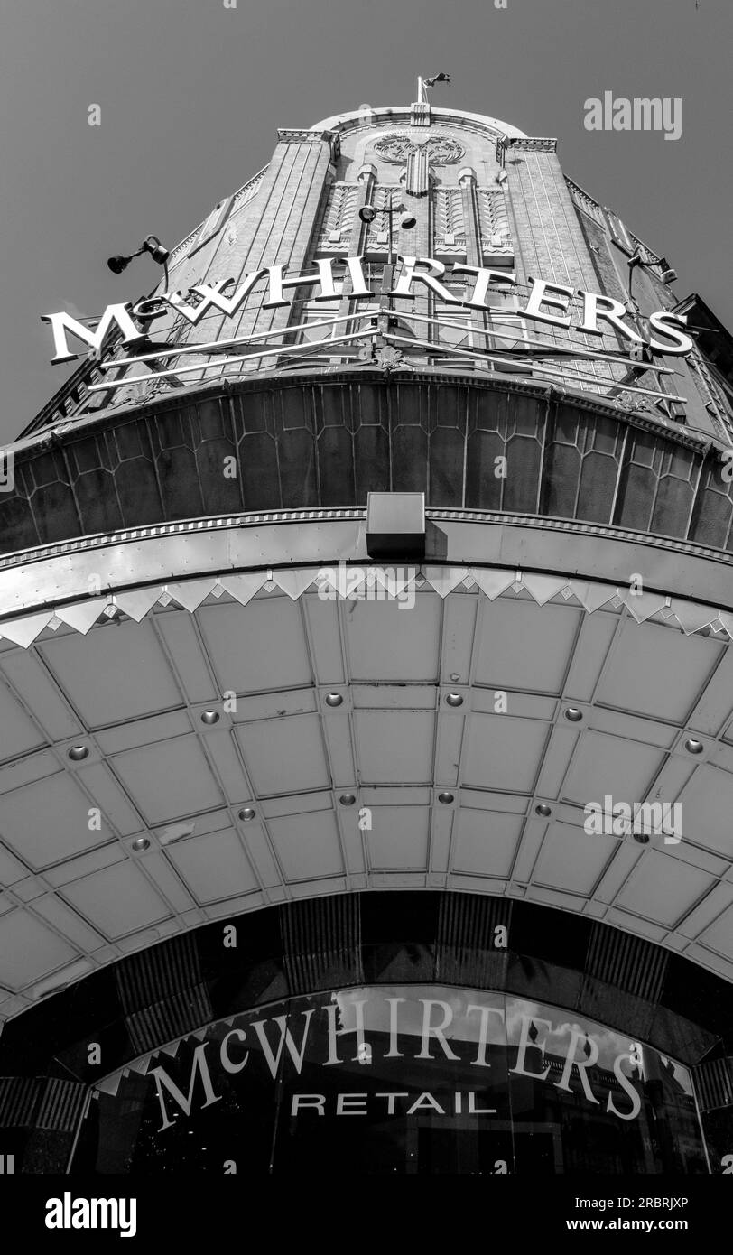 Building detail in Fortitude Valley, McWhirters Stock Photo - Alamy