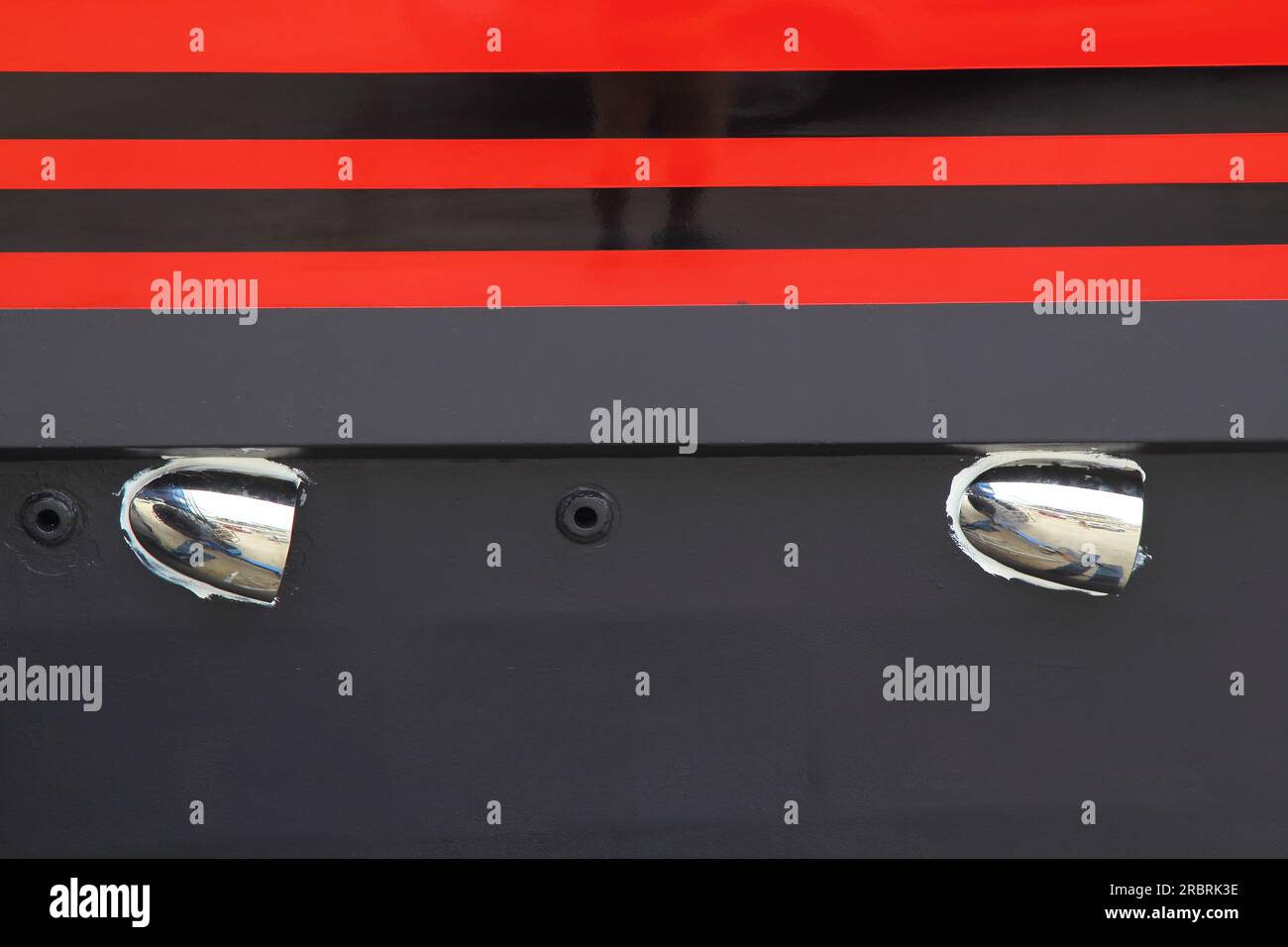 Hull of a luxury motor boat, close-up side view Stock Photo - Alamy