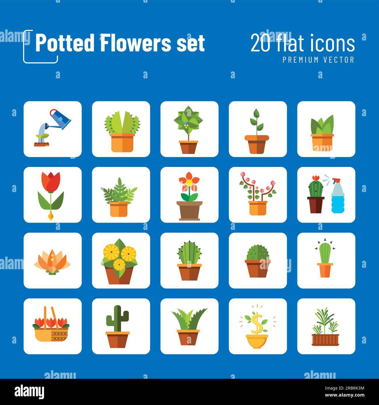 Watering flowers with bottle Stock Vector Images - Alamy