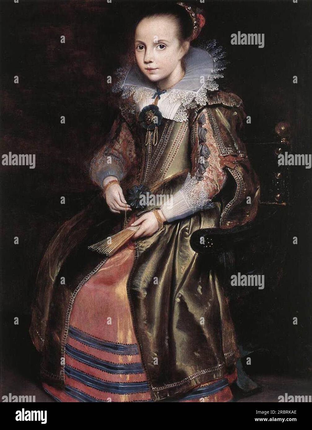 Elisabeth (or Cornelia) Vekemans as a Young Girl 1625 by Cornelis de ...