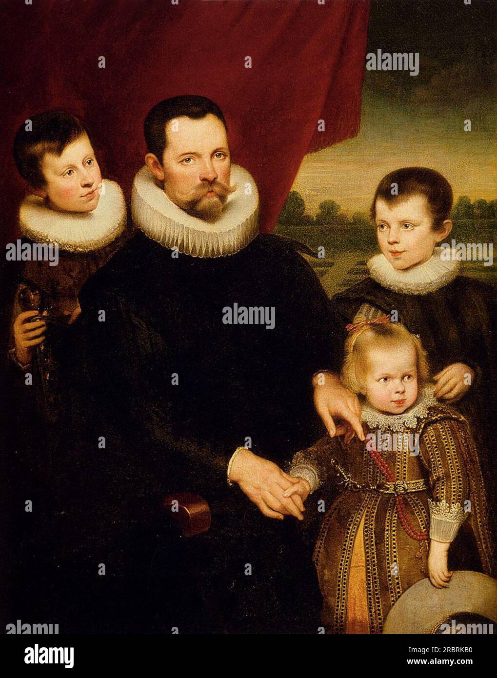 A nobleman and three children hi-res stock photography and images - Alamy