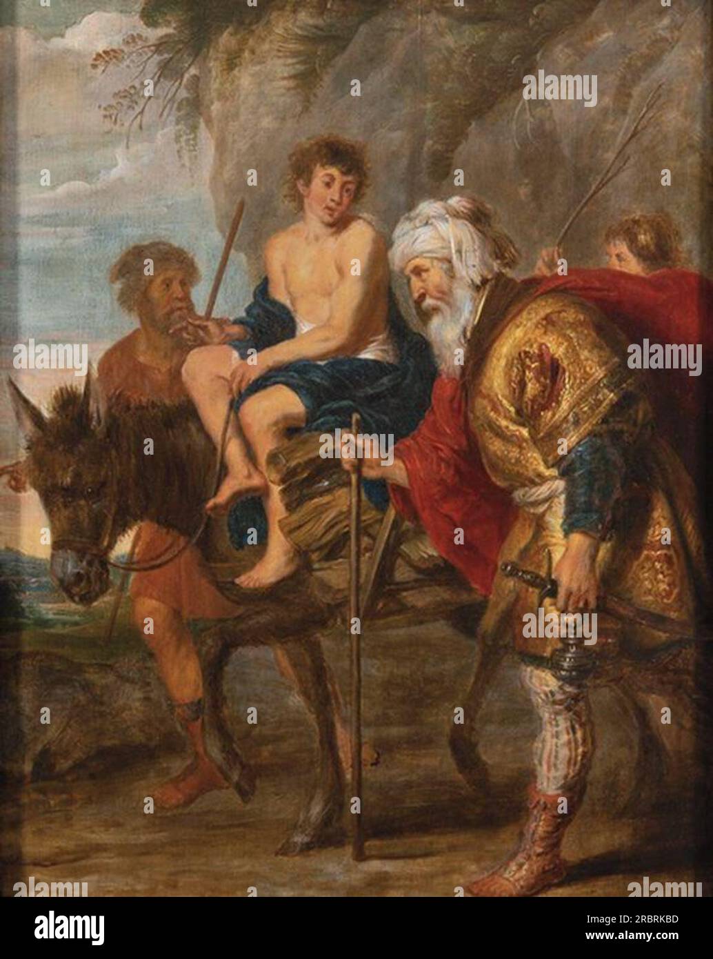 Abraham and Isaac on the way to sacrifice by Cornelis de Vos Stock Photo - Alamy