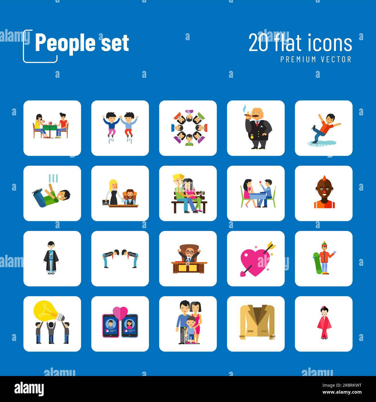 People Icon Set Stock Vector Image & Art - Alamy