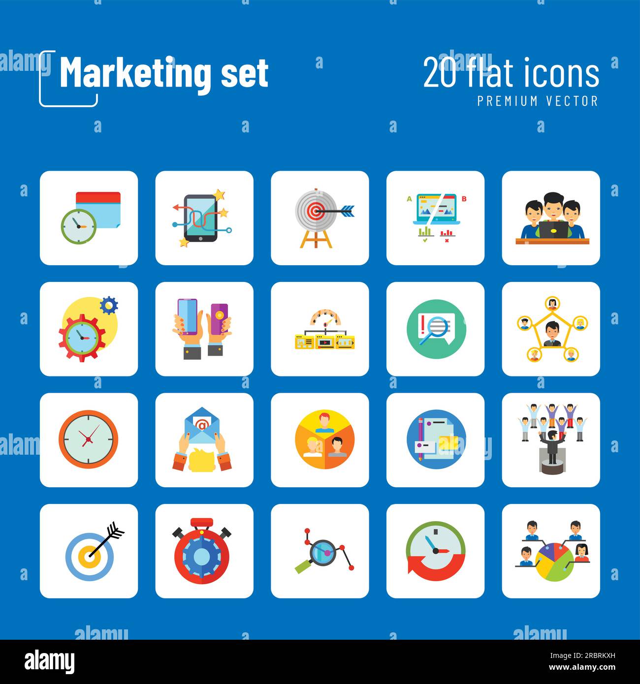 Marketing Icon Set Stock Vector Image & Art - Alamy