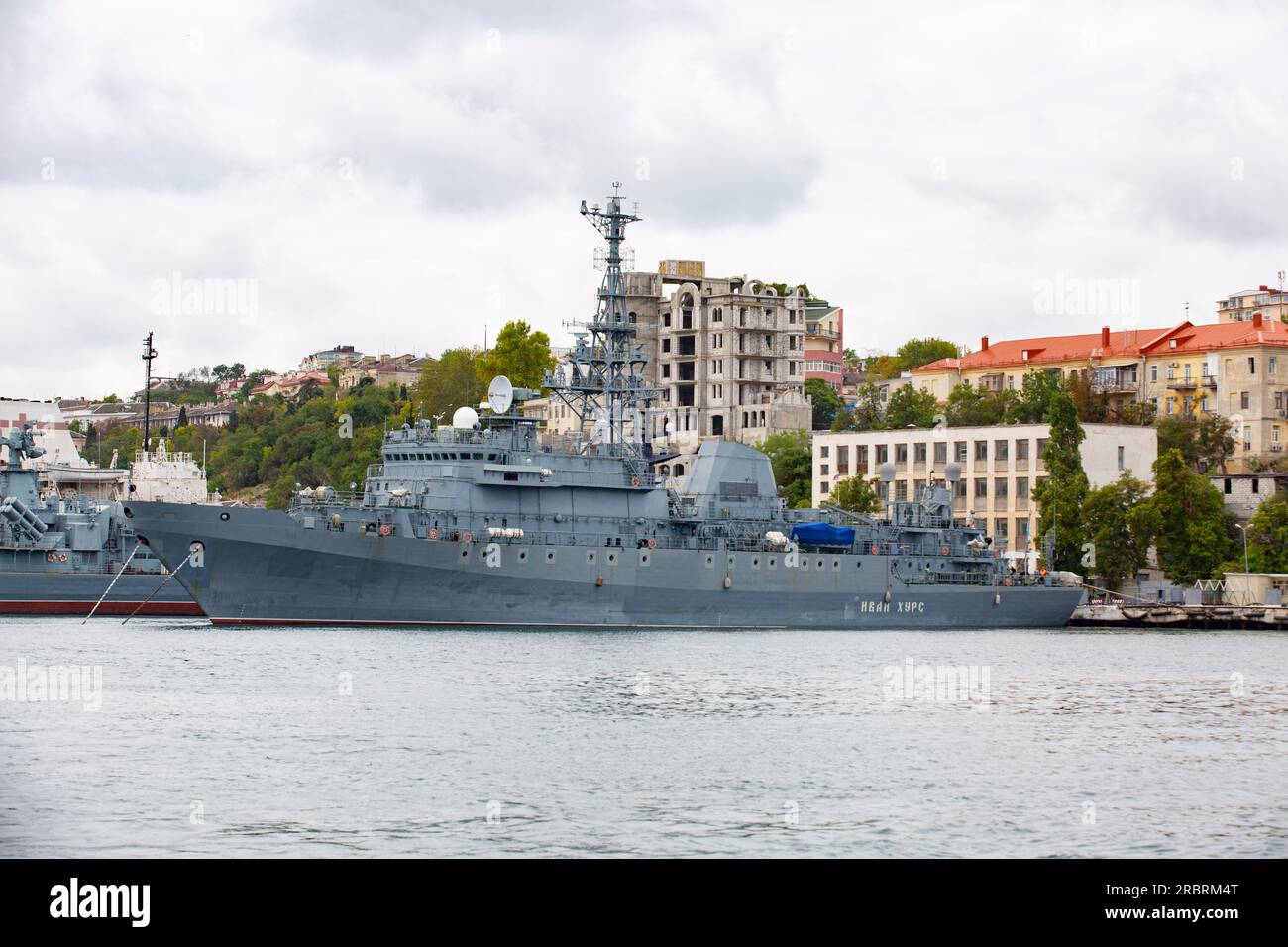 Sevastopol, Crimea. 26th Sep, 2021. Ivan Khrus ship of project 18280 ...