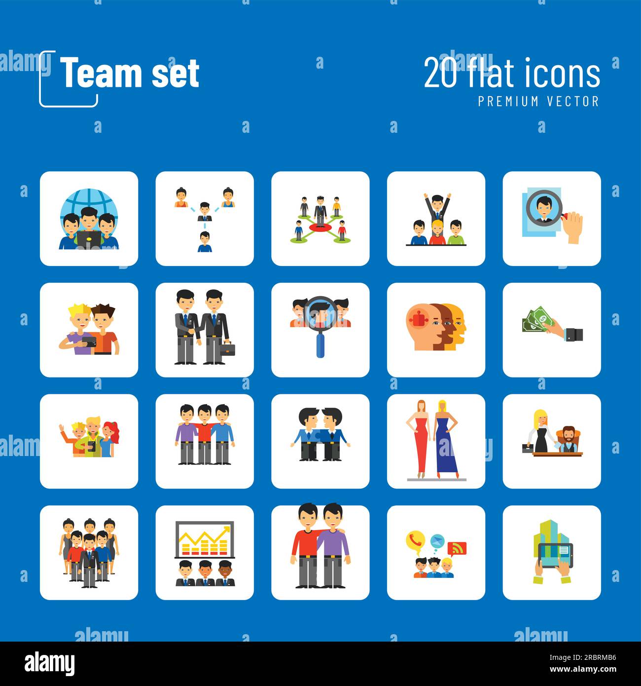 Team Icon Set Stock Vector Image & Art - Alamy